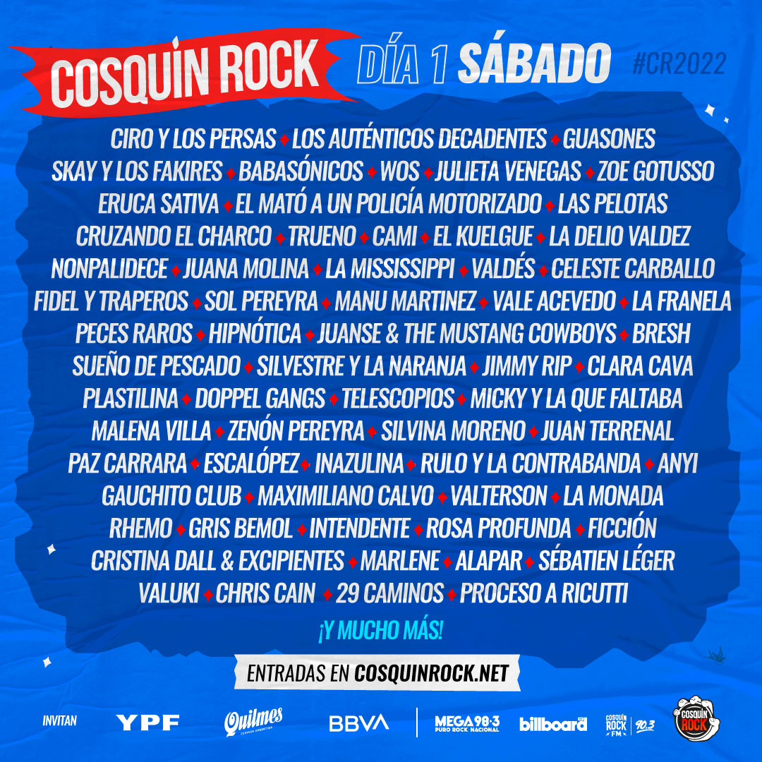 Cosquín Rock 2022: la grilla - Rock.com.ar